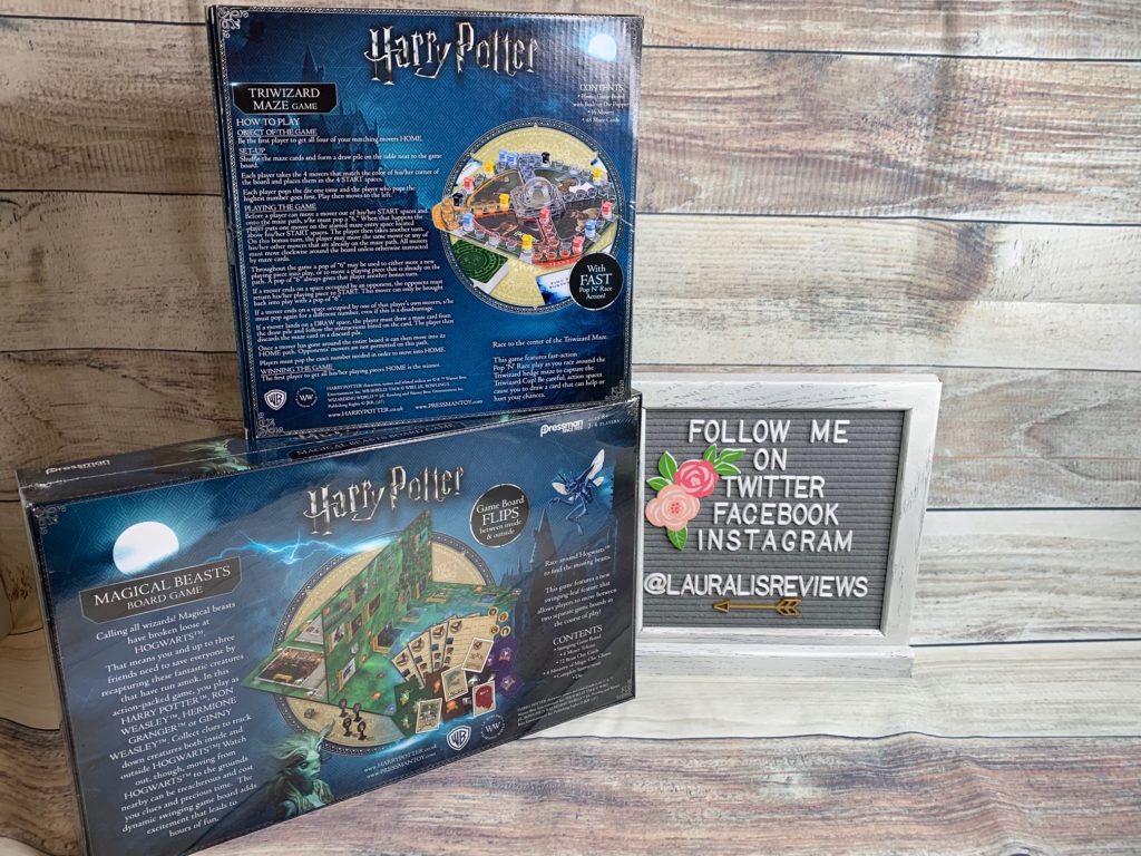 Harry Potter Triwizard Maze Game & Harry Potter Magical Beasts Board ...